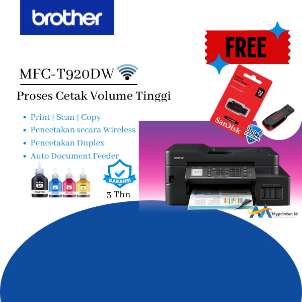 Jual Brother Mfc-T920Dw Printer Ink Tank Multifunction T920 Wifi Duplex ...
