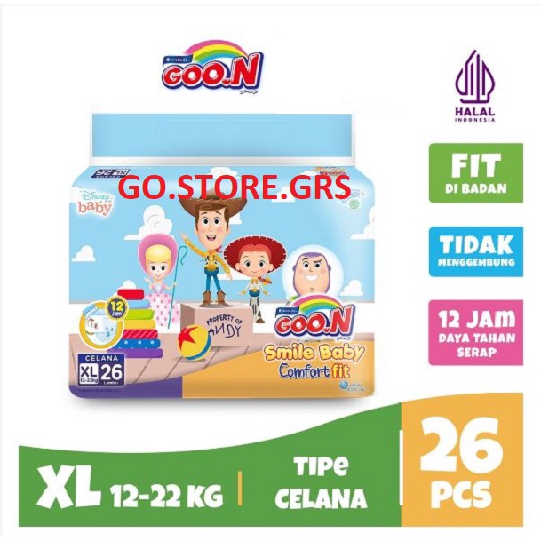 Jual Goon Smile Baby Comfort Fit (S32, M30, L28, XL26 , XXL24) Pants / Goo.n Comfort (S-32, M-30 ...