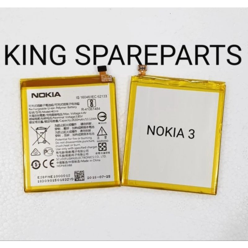 Jual BATERAI BATRE BATTERY NOKIA 3 HE-319 ORIGINAL | Shopee Indonesia