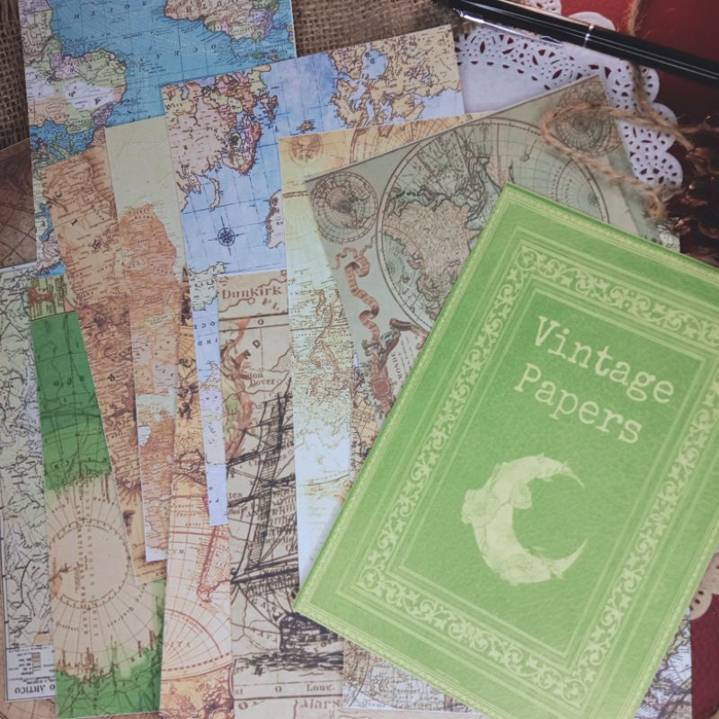 Jual paper deco, material paper, vintage paper, kertas aesthetic ...