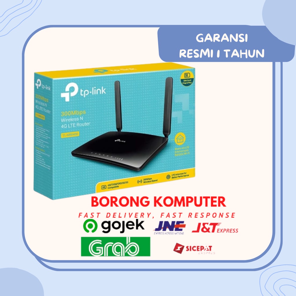 Jual TP-Link SIM Card GSM 3G/4G Router - TPLINK TL-MR6400 | Shopee ...