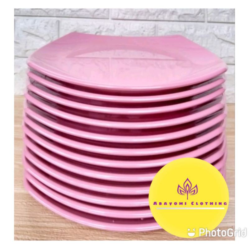 Jual PAKET PIRING MAKAN MELAMIN ISI 12 PCS UKURAN 9inch dan 10INCH / 1 ...