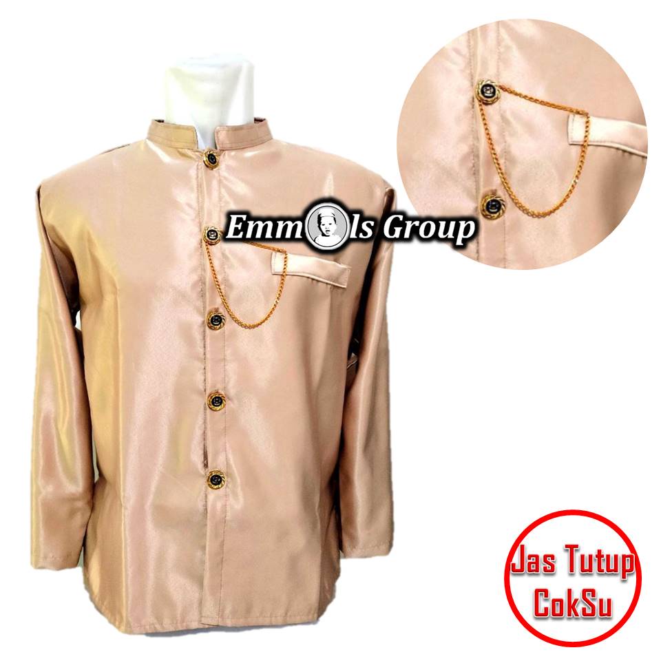 Jual Jas Tutup - Baju Adat Khas Pria Bugis Makassar Warna Cokelat Susu ...