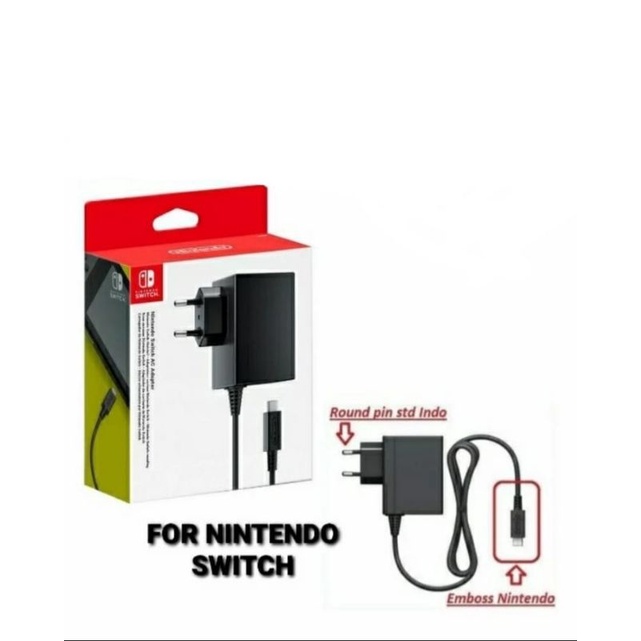 Jual NINTENDO SWITCH FAST CHARGER AC ADAPTOR ORIGINAL 220V - SUPPORT ...