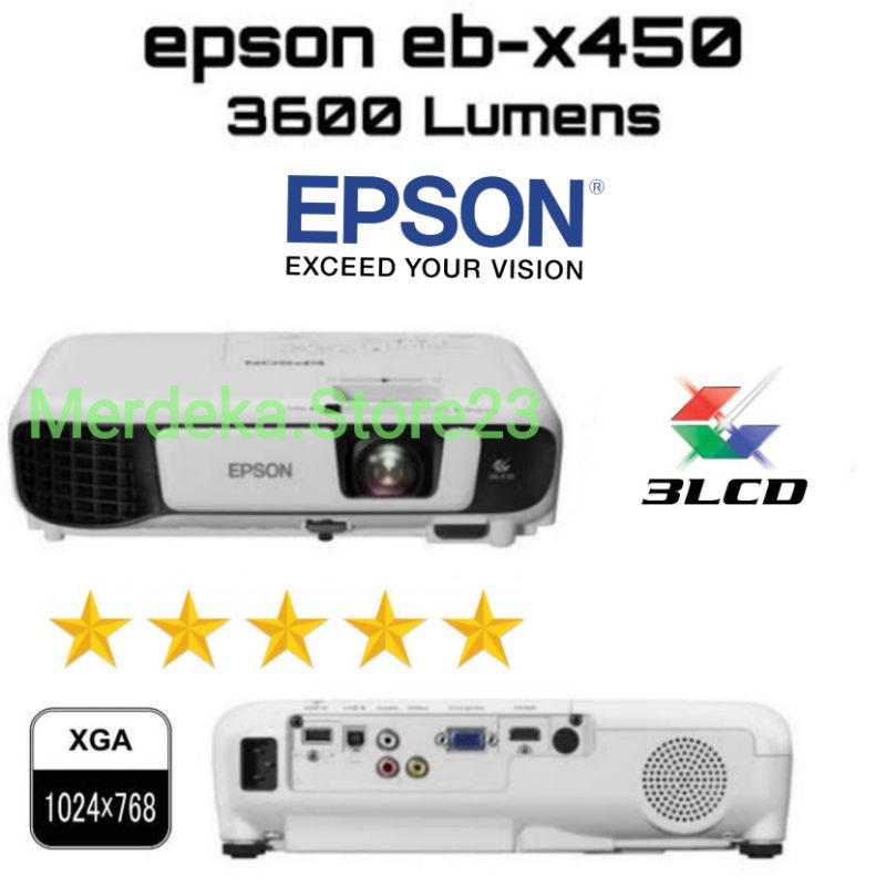 Jual EPSON EB X450 PROJECTOR ~ PROYEKTOR EPSON EBX450 - HDMI XGA ...