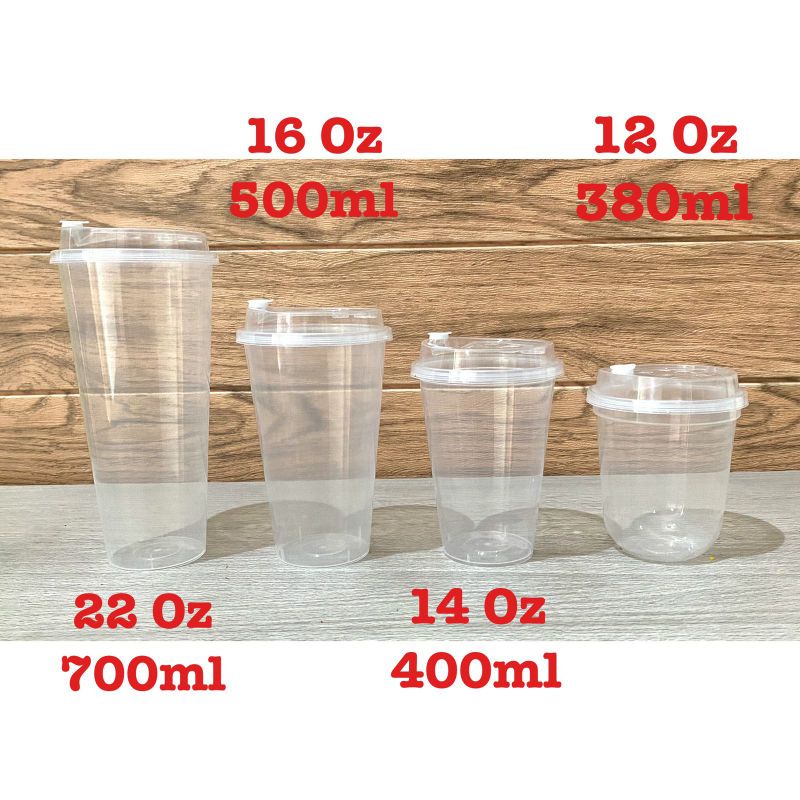 Jual Gelas Cup Injection size 380ml, 400ml, 500ml, 700ml | Shopee Indonesia