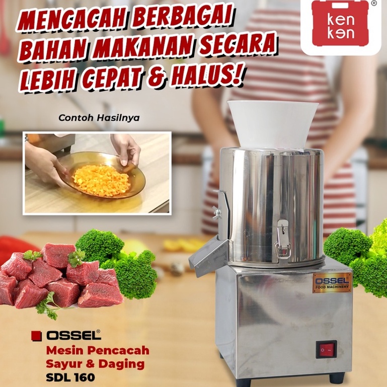 Jual OSSEL Mesin Cacah Sayur 80Kg Mesin Pencacah Pakan Ternak Sayur ...