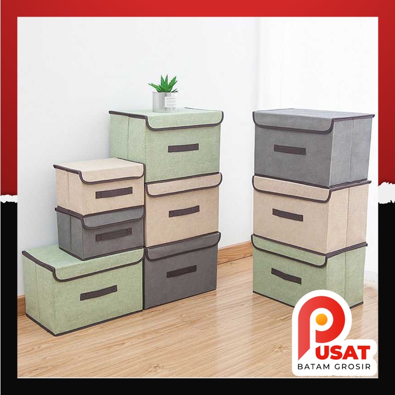 Jual Pusat Batam Grosir - H912 Folding Box Storage / Tempat Penyimpanan ...