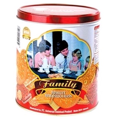 Jual Biskuit Family Assorted New Bulat Tin 650 GR Biskuit roti kaleng ...
