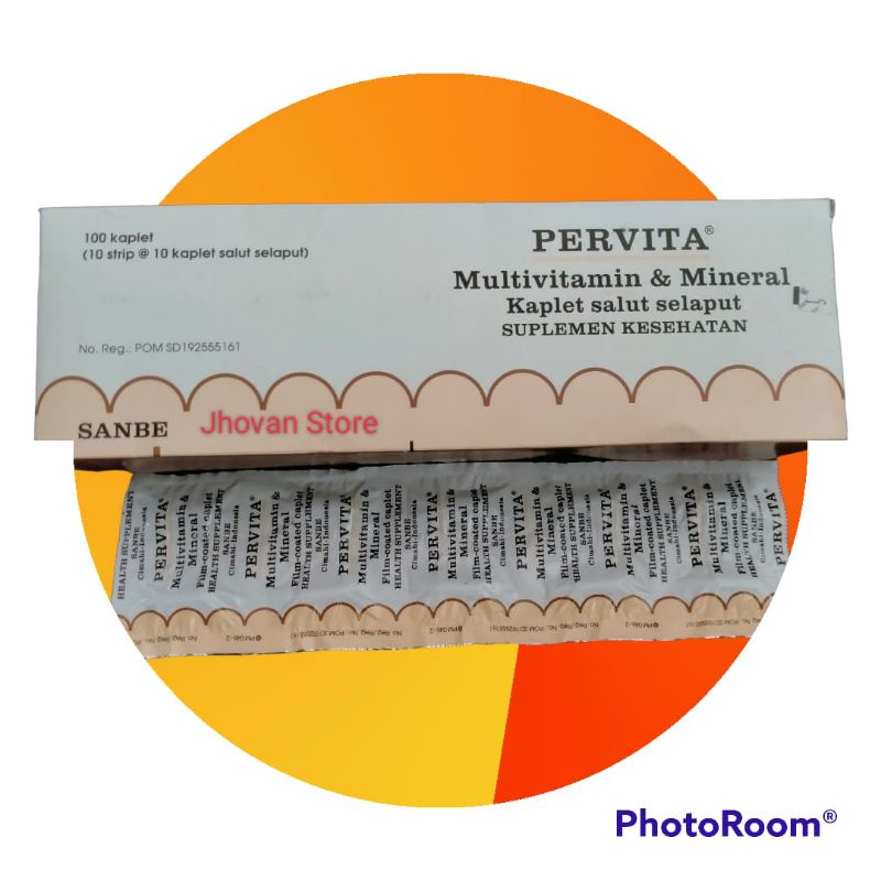 Jual PERVITA 10 tablet ~ Multivitamin untuk meningkatkan daya tahan ...