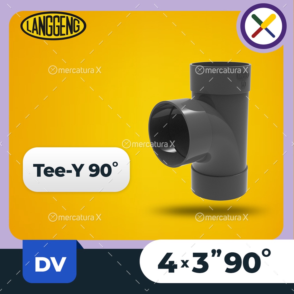 Jual Tee Y 90 - DV 4x3x90" - Fitting PVC | Shopee Indonesia