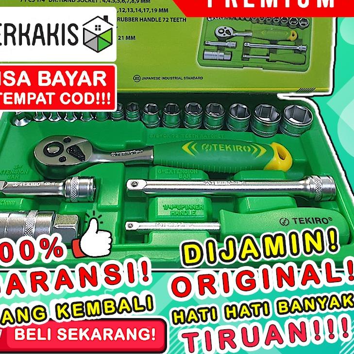 Jual Model Baru.. Kunci Shock Set Toolkit Tekiro Original Tool Sok Lengkap Soket Konci Shok ...