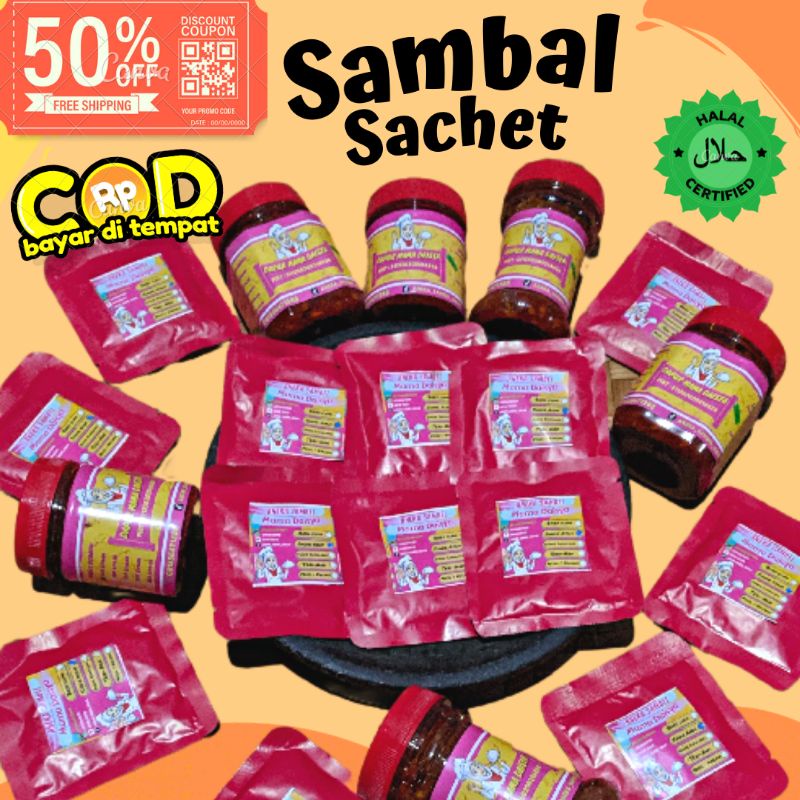 Jual [SAMBAL SACHET 25 GRAM] SAMBEL CUMI SAMBAL CUMI BABY SAMBAL TERI ...