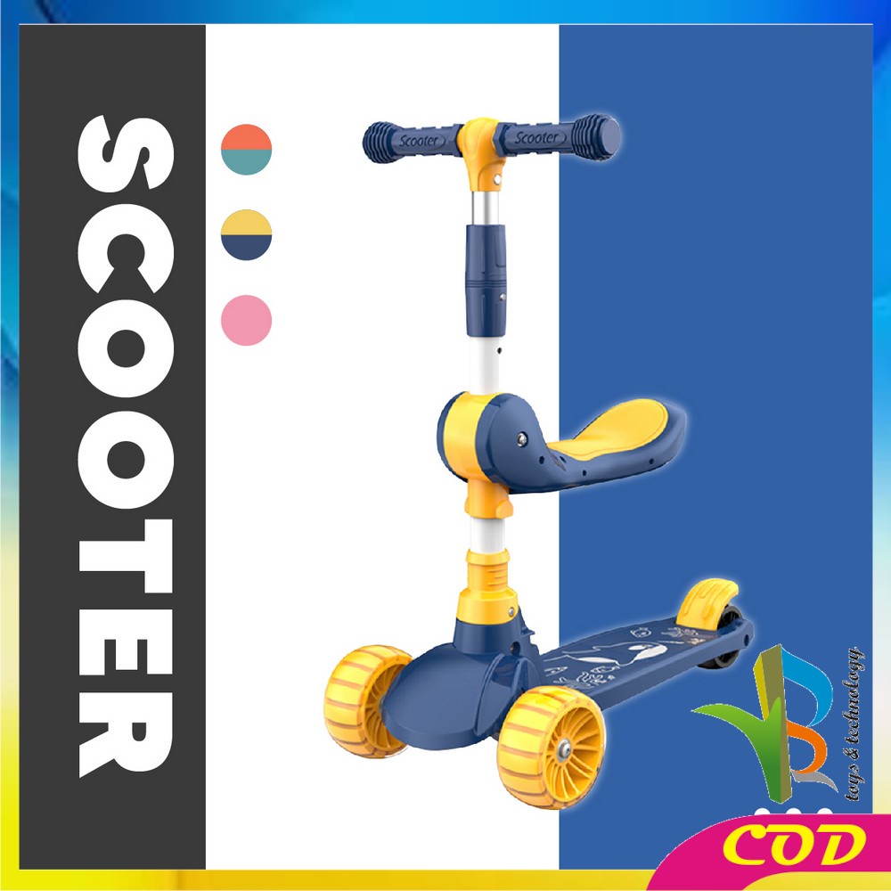 Jual RB-M290 Mainan Anak Skuter Otoped Sepeda Duduk 3 Roda 2in1 Ada ...