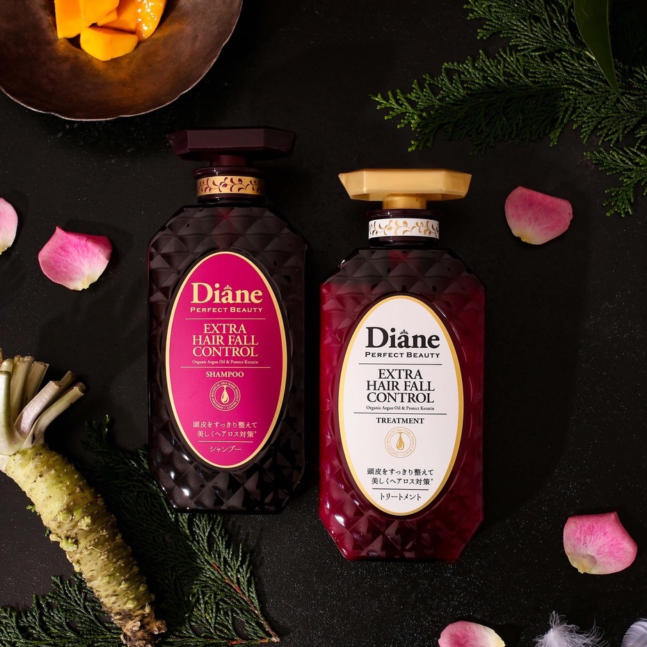 Jual Moist Diane Extra Hair Fall Control Shampoo & Treatment 450ml ...