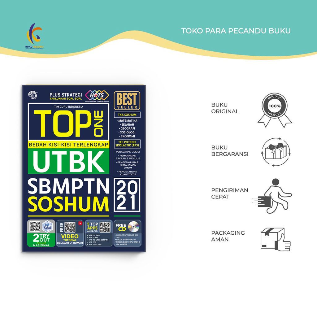Jual Buku UTBK - Top One UTBK SOSHUM 2021 - Tim Guru Indonesia ...