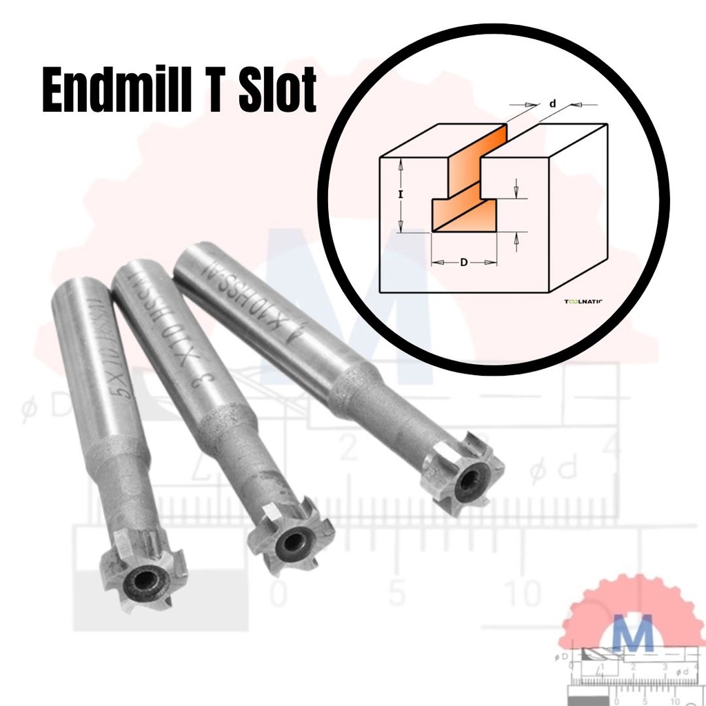 Jual Tslot cutter endmill T Slot HSS 10mm | Shopee Indonesia