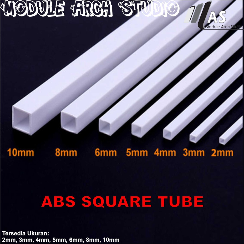 Jual ABS Square Tube - Maket Pipa Kotak - Stick Plastik Kotak | Shopee ...