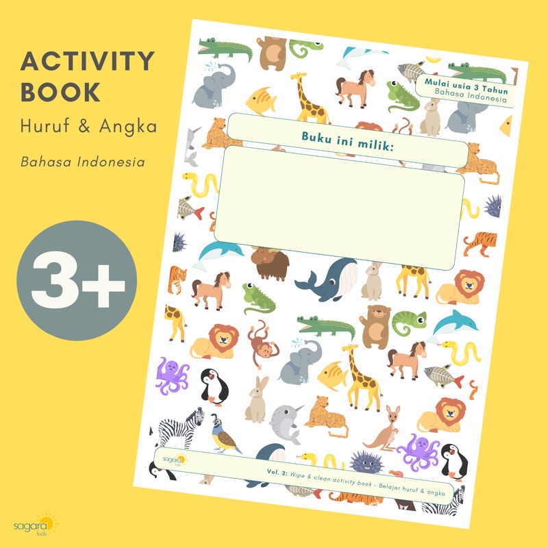 Jual Activity Book Anak 3 Tahun - Huruf & Angka | Shopee Indonesia
