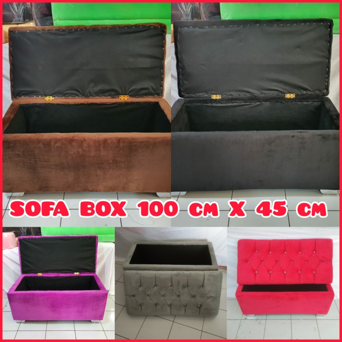 Jual Sofa Bench Box Storage / Sofa Bench Penyimpanan Barang Ukuran 1Oo ...