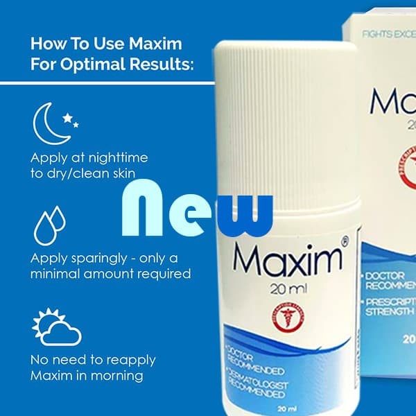 Jual MAXIM ANTIPERSPIRANT DEODORANT ROLL ON OBAT KETIAK BASAH ORI 20 ML ...