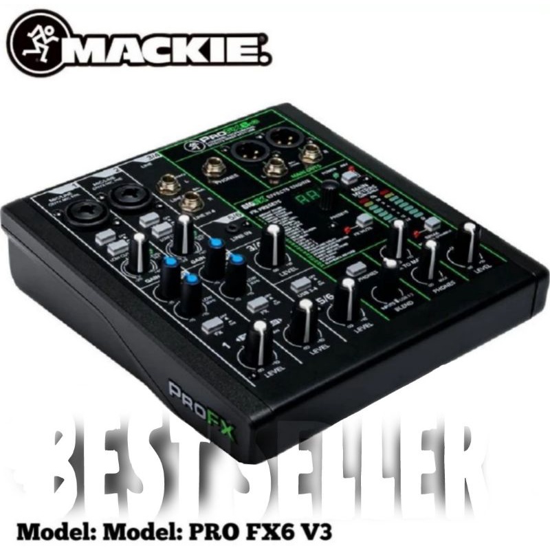 Jual Mixer Mackie PRO FX6 V3 Original PROFX6 V3 - 6 Channel | Shopee ...