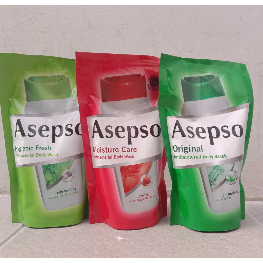 Jual Asepso Body Wash Refill 450 Ml Original Moisture Care Hygienic Fresh | Shopee Indonesia