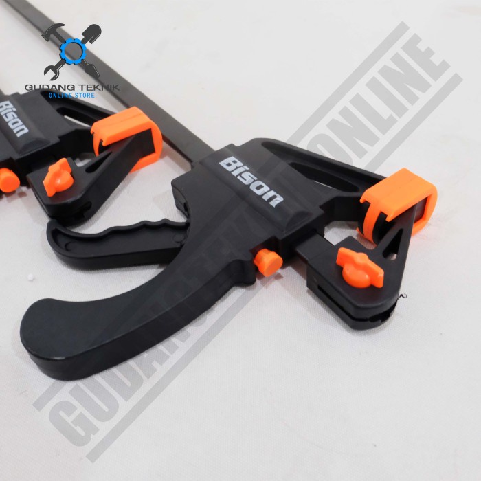 Jual (F Clamp) Clamp F Klem Kayu F 18" 24" 36" BISON / Alat Jepit ...
