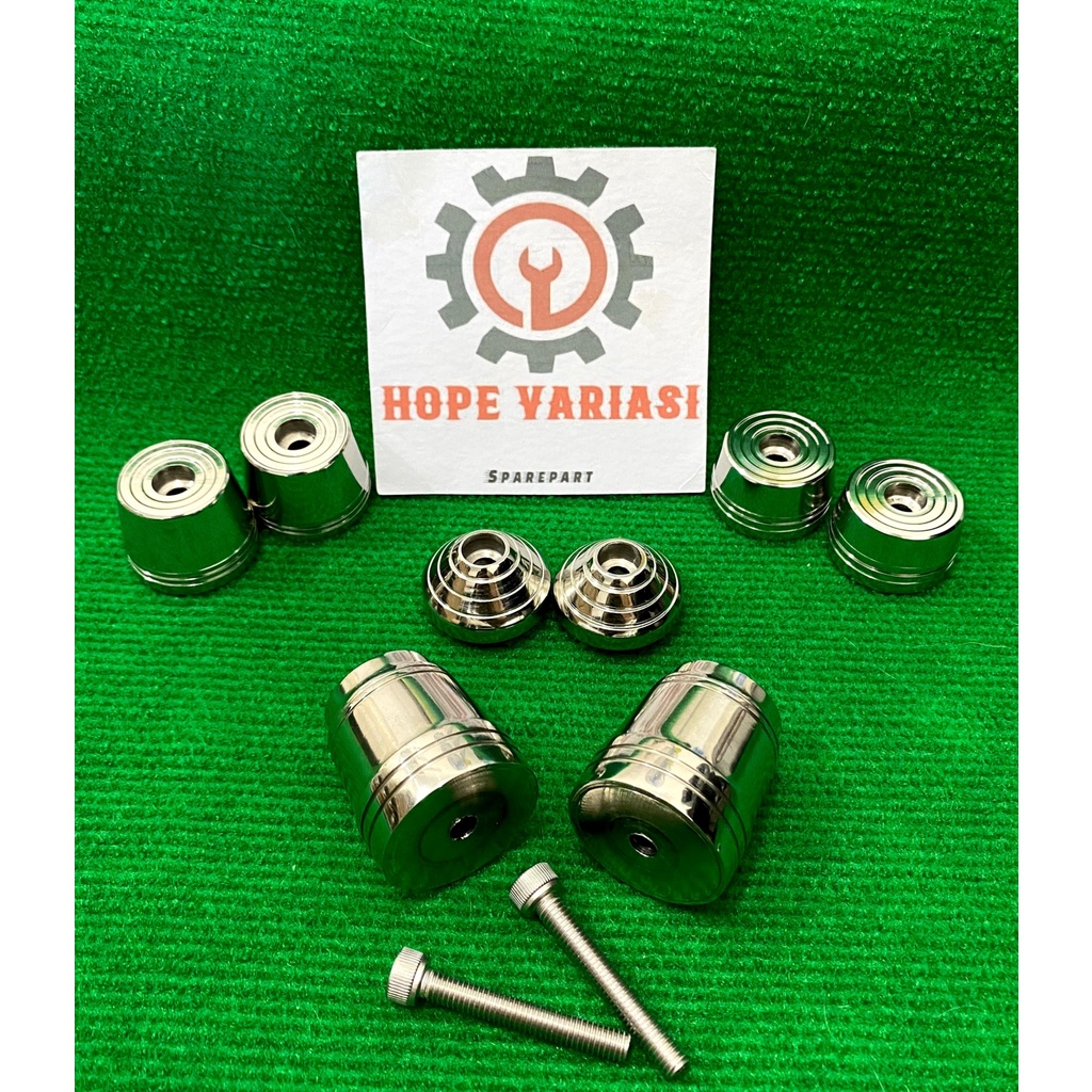 Jual Jalu Stang Motor Besi StainLess Chrome MODEL BESAR SUDAH PLUS BAUT ...