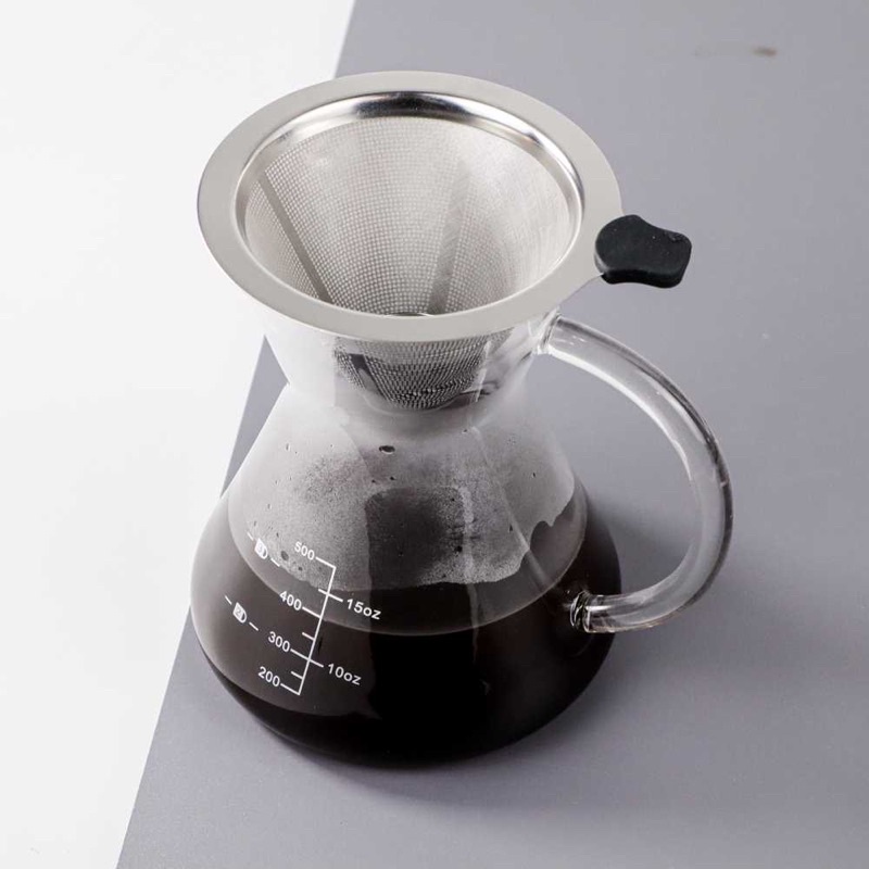 Jual Chemex Handle V60 with Filter Stainless 450ML | Shopee Indonesia