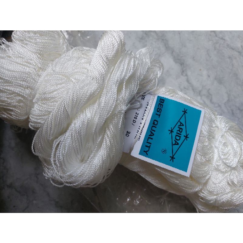 Jual benang nilon D24 warna putih | Shopee Indonesia