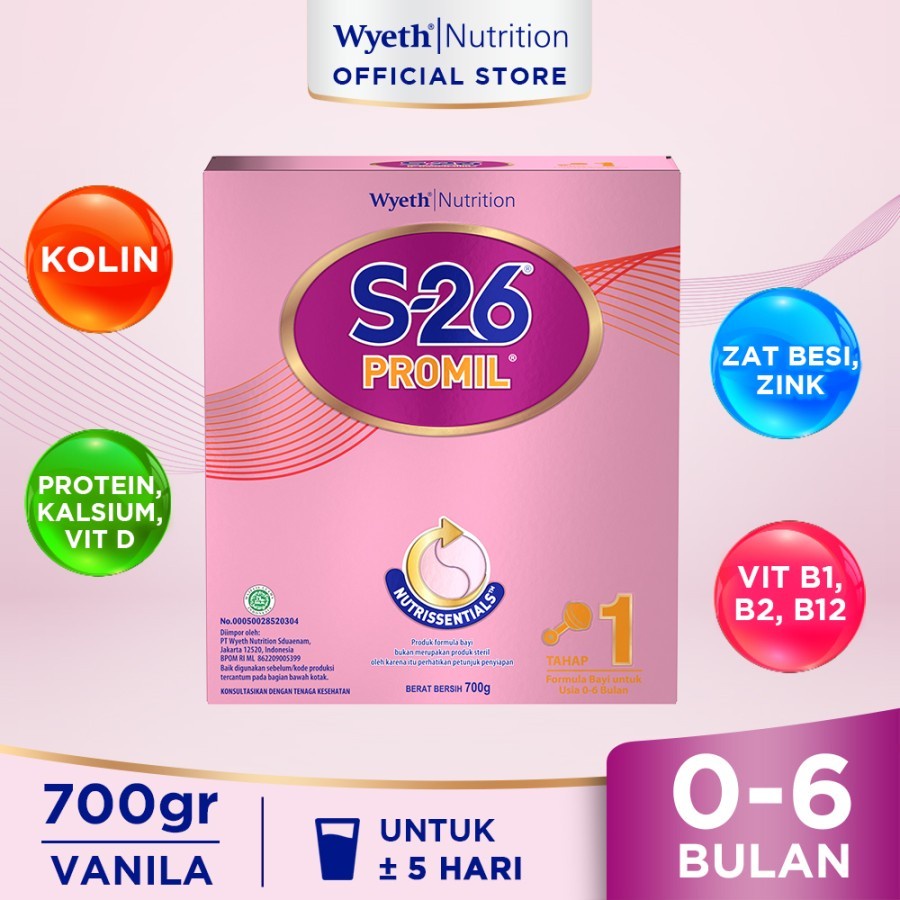 Jual S26 Promil 1 Susu Formula Bayi 0-6 Bulan 700 g | Shopee Indonesia