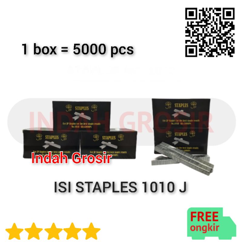 Jual 1010 J isi staples tembak angin 10mm 1 box (5000 pcs) | Shopee Indonesia