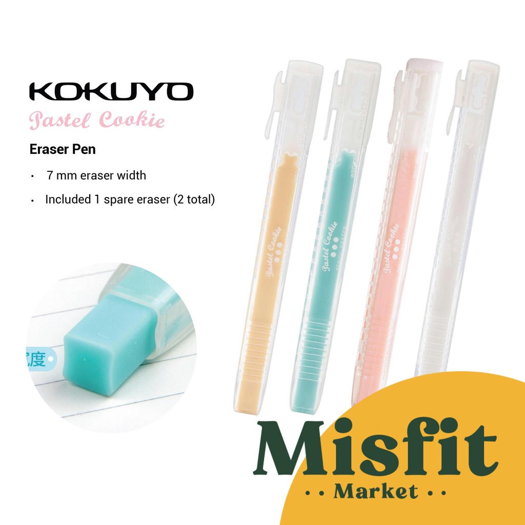 Jual Kokuyo Pastel Cookie Eraser Pen Penghapus Pensil lucu Anak Sekolah ...