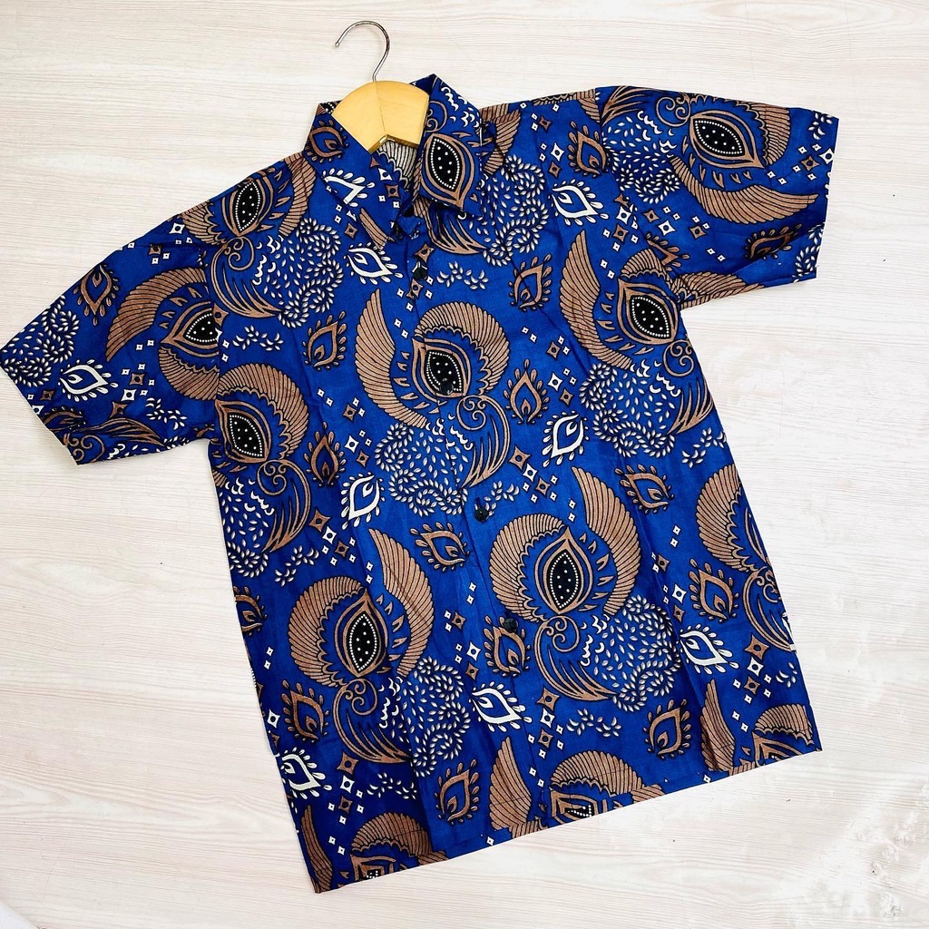 Jual Benang Raja Hem Batik Anak Motif Keong | Shopee Indonesia