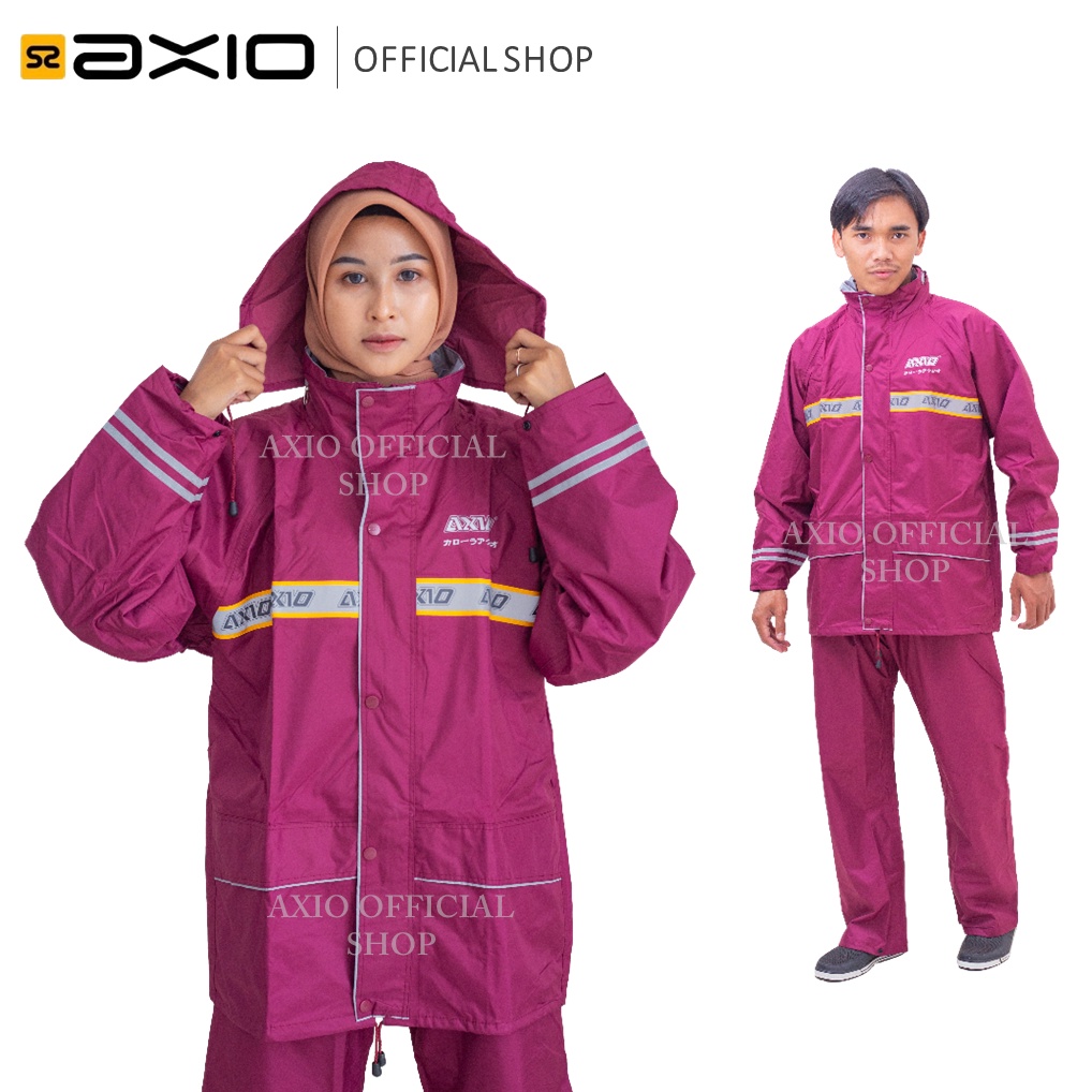 Jual Jas Hujan AXIO Europe Pria Wanita Original Mantel Hujan Setelan AXIO Asli ORI 100% | Shopee ...