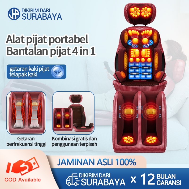 Jual JF AM607 Bantal Pijat Otomatis / Bantal Pijat Portabel / Kursi Pijat Multifungsi / Bantal ...