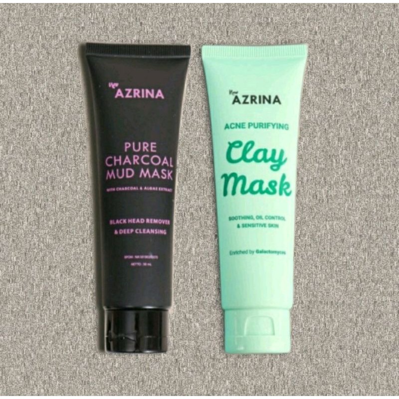 Jual CHARCOAL MUD MASK / Azrina Pure Charcoal Mud Mask | Shopee Indonesia