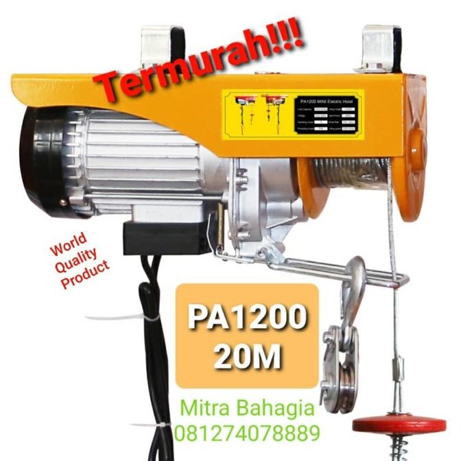 Jual Hoist Electric / Katrol Listrik 1200X20M Seling Baja | Shopee ...