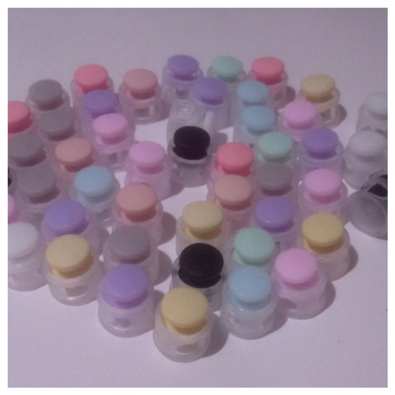 Jual Stopper transparan /stopper plastik warna pastel MIX | Shopee ...