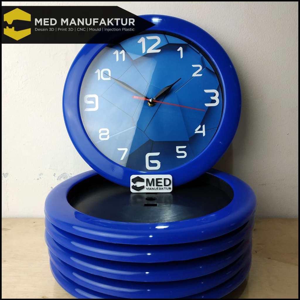 Jual Casing Jam Dinding Simple - Warna Ring Biru | Shopee Indonesia