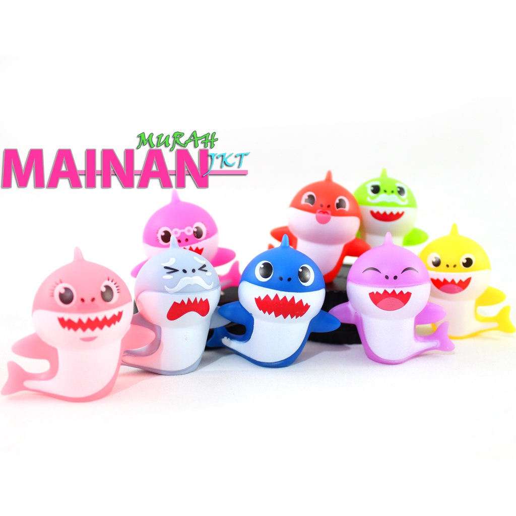 Jual MAINANKEI MAINAN ANAK MURAH FIGURAN BABY SHARK ISI 8PCS FIGURE ...