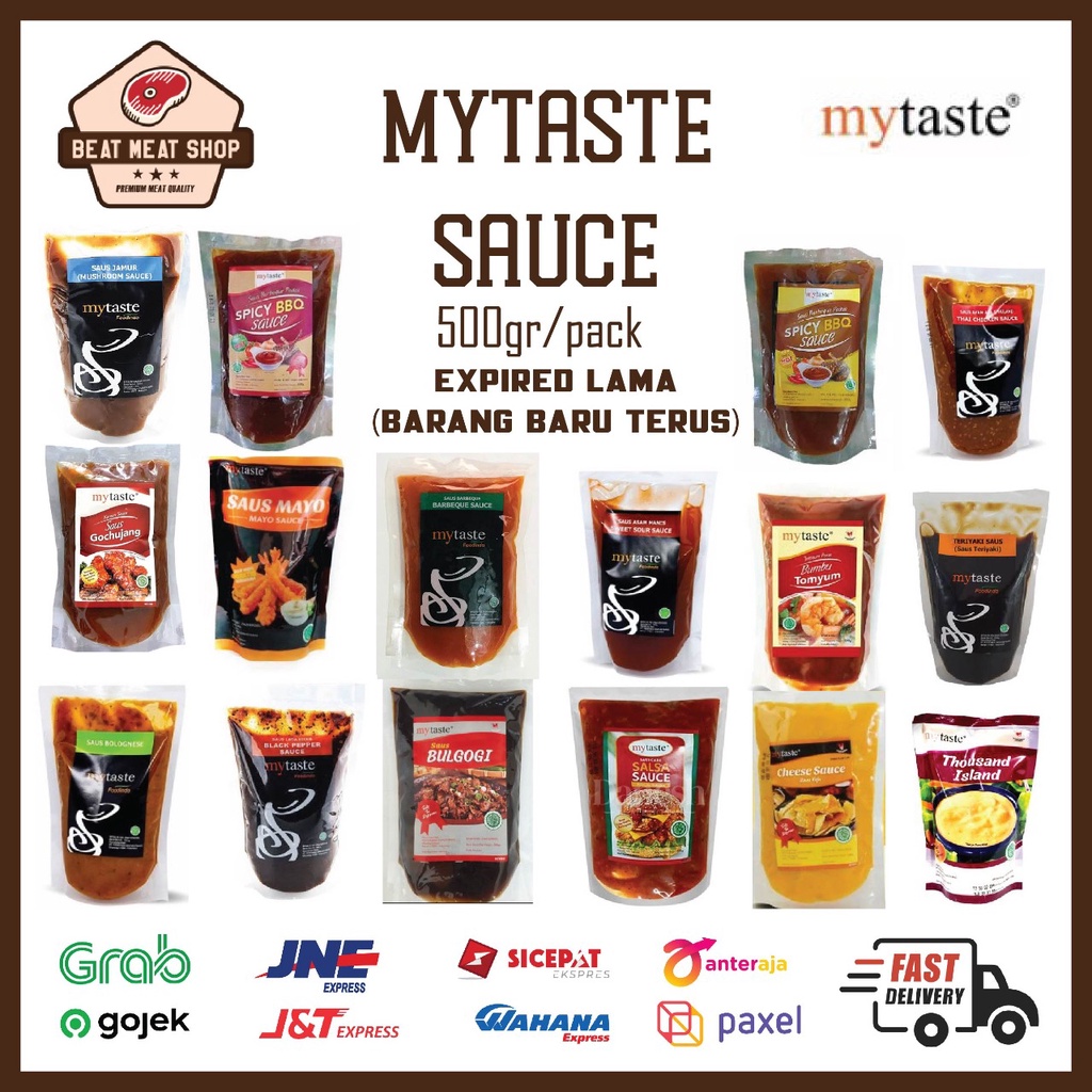 Jual MyTaste Sauce Saus Teriyaki /Jamur Mushroom /BBQ Barbeque / Lada ...