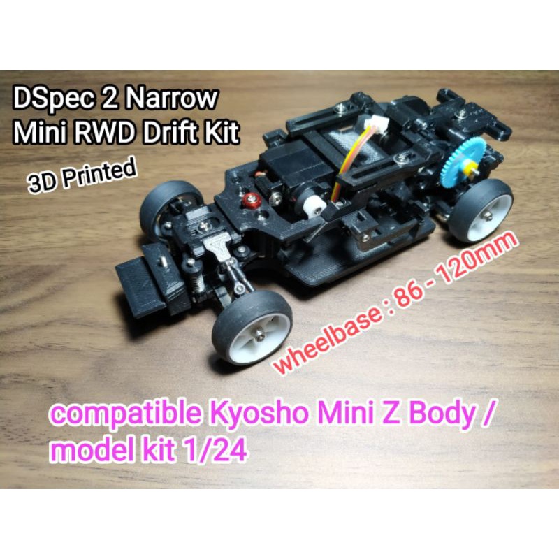 Jual Kit Mini RWD 1/28 1/24 3D Printed Dspec 2 RWD Drift Kit 1/28 ...