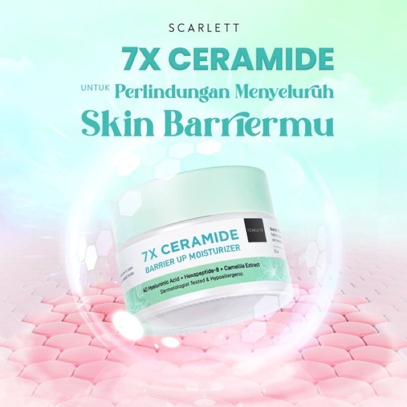 Jual Scarlett Whitening 7X Ceramide Barrier Up / scarlett ceramide moisturizer / scarlet ...