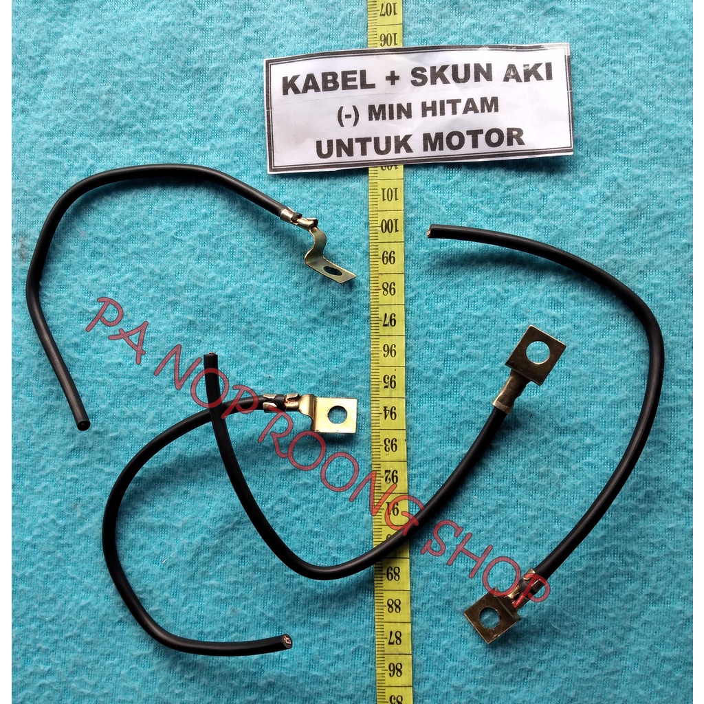 Jual KABEL + SKUN AKI (-)MIN HITAM UNTUK MOTOR | Shopee Indonesia
