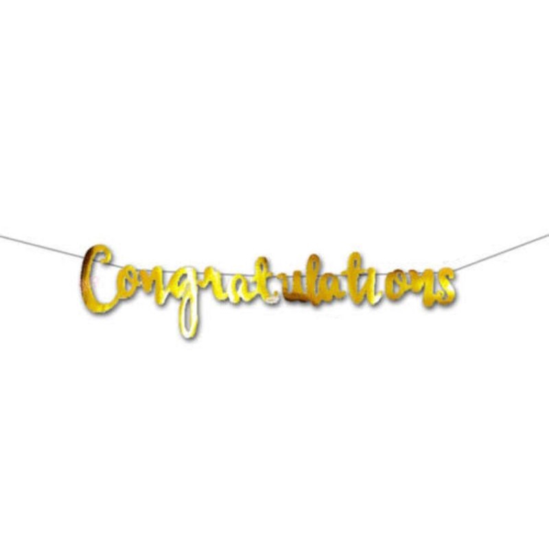 Jual BANNER FLAG CONGRATULATIONS / BUNTING FLAG CONGRATULATIONS LATIN ...
