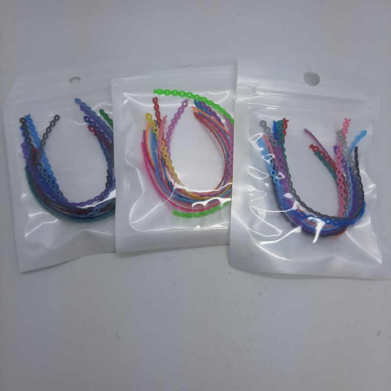 Jual TERMURAH !! ISI 5 WARNA MIX 12 LUBANG KARET BEHEL POWER CHAIN ...