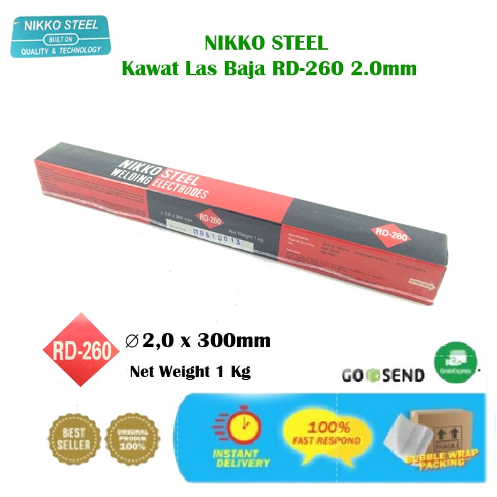 Jual Nikko Steel Kawat Las Baja Rd-260 2.0Mm-2,6Mm 1Pack (1Kg) | Shopee Indonesia