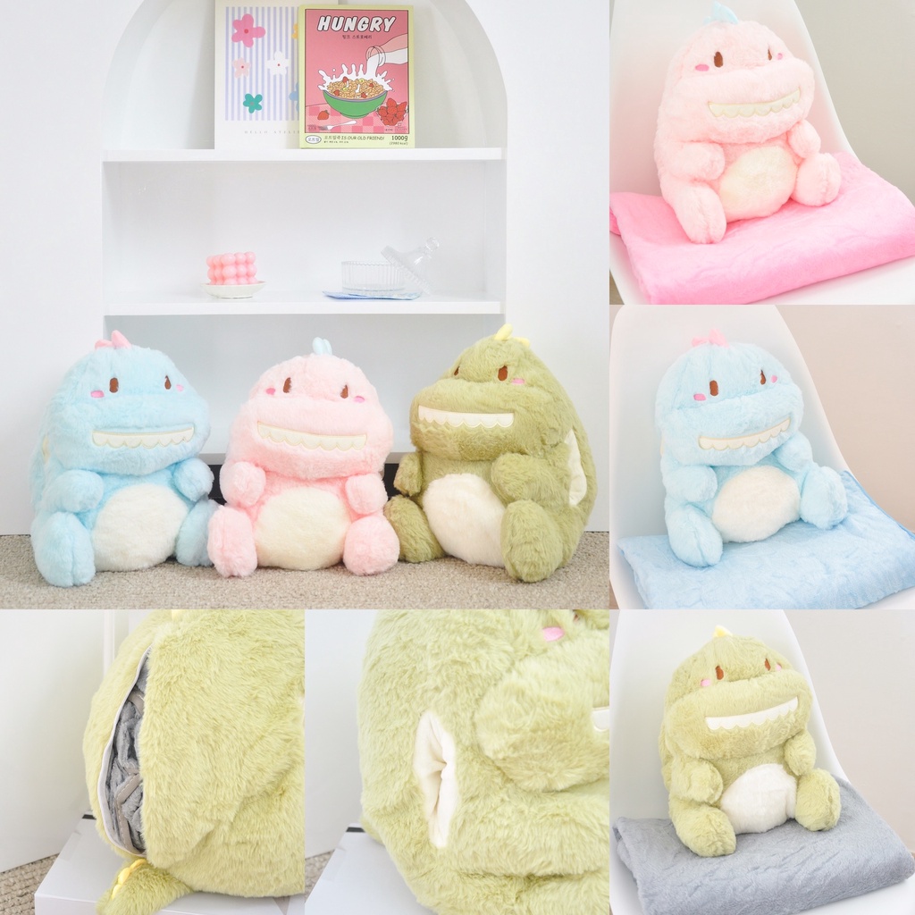 Jual Bantal Selimut ( BALMUT ) 3in1 Dinosaurus | Shopee Indonesia